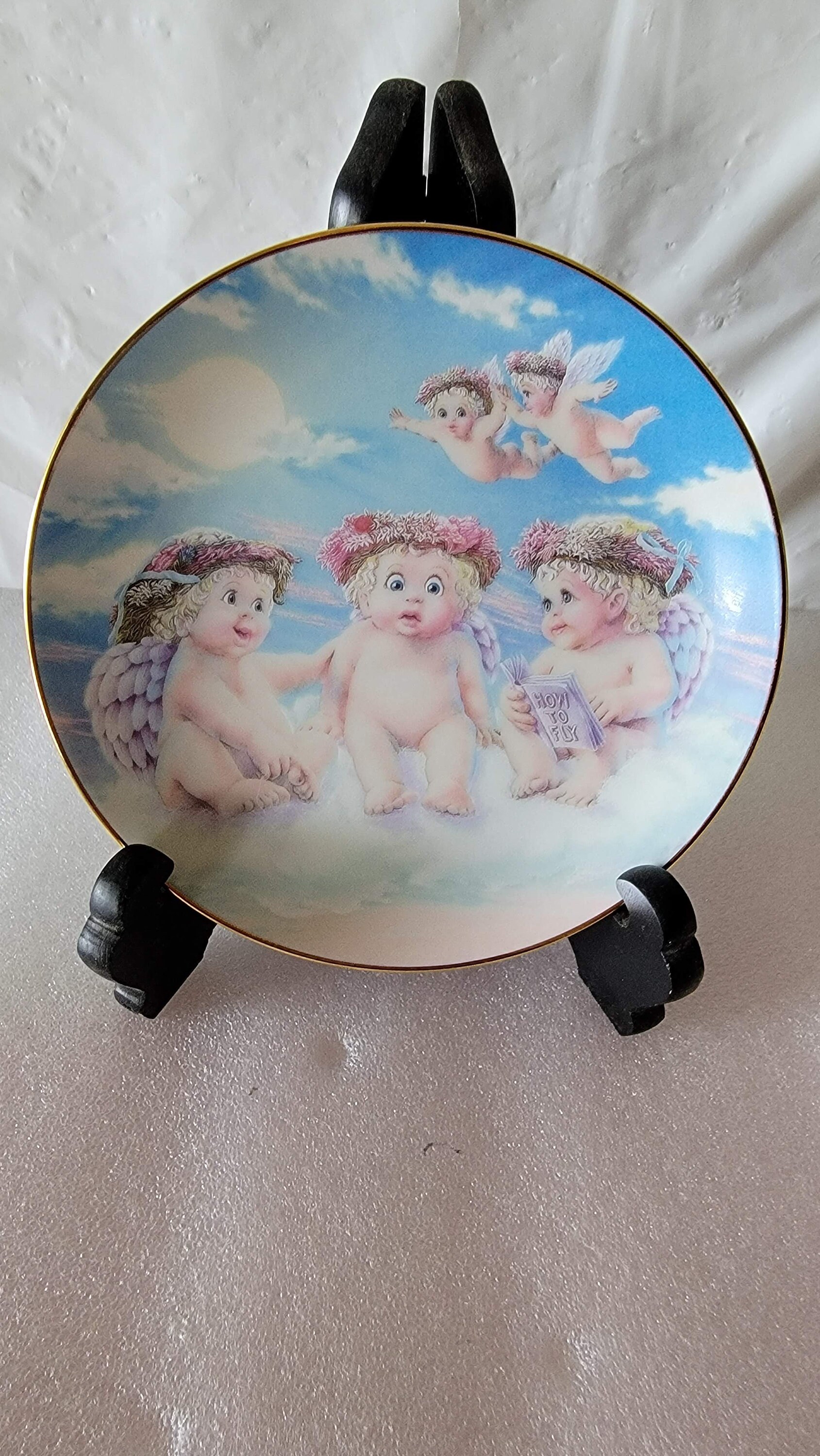 Vintage Dreamsicles the Flying Lesson Collectors Plate by Kristin 1994 ...