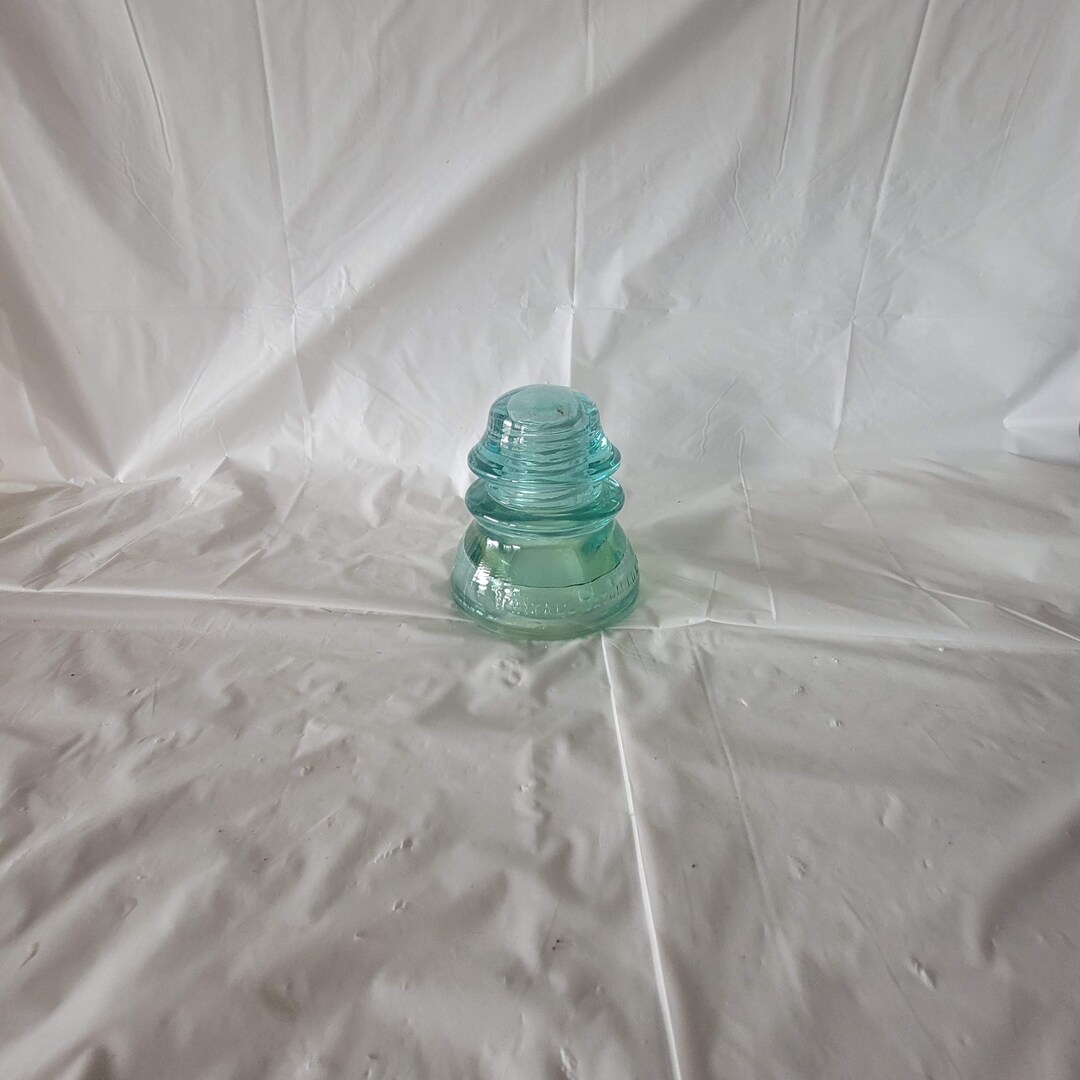 Whitall Tatum No. 1 Aqua Green Insulator, Vintage Glass Insulator ...