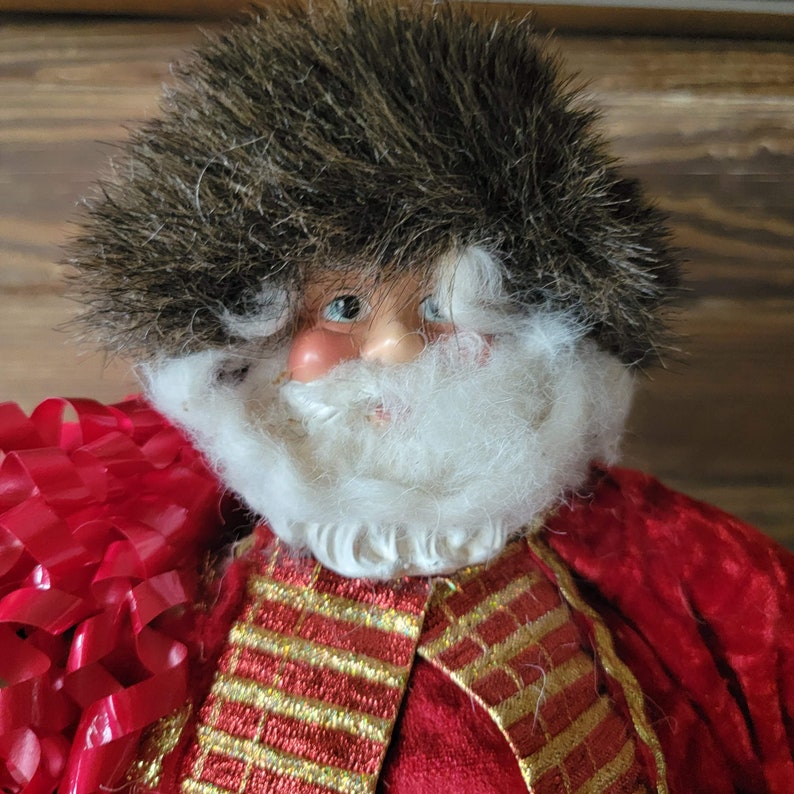 Vintage Tall Old World Santa Tree Topper Unique Christmas - Etsy