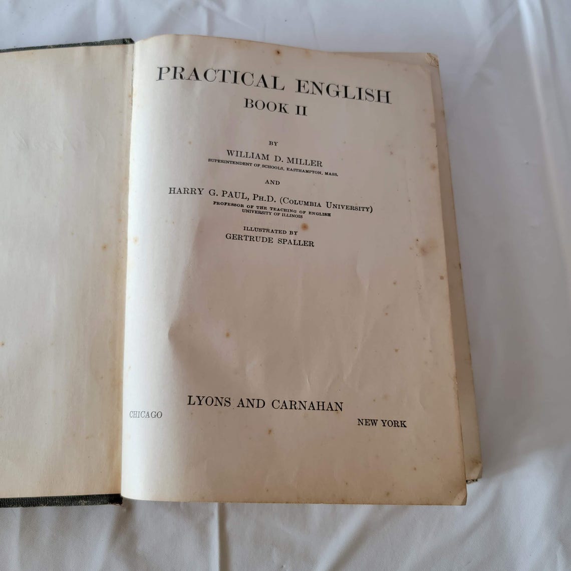 Practical English Book Two William D Miller Harry G Paul 1922-25 by ...