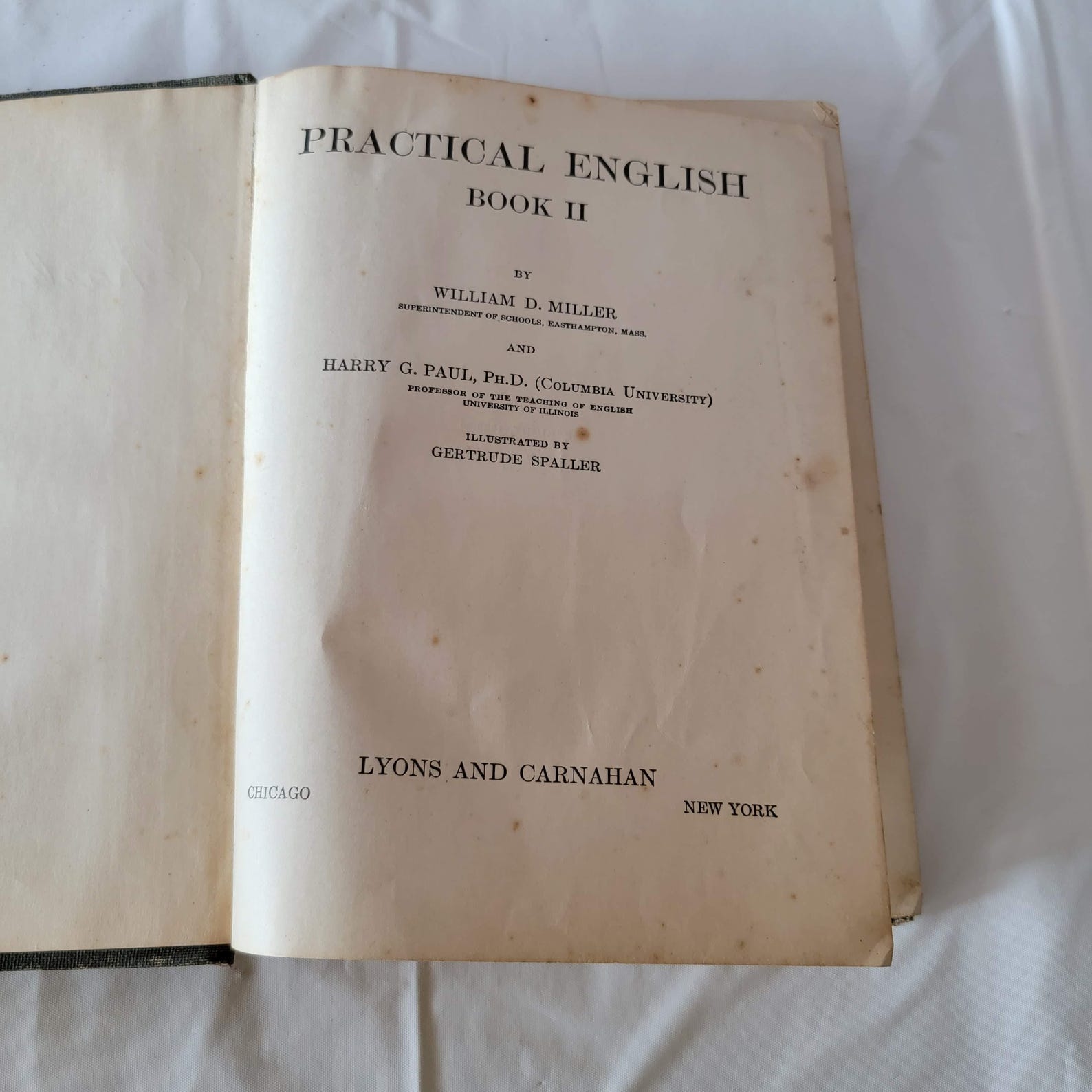 Practical English Book Two William D Miller Harry G Paul 1922-25 by ...