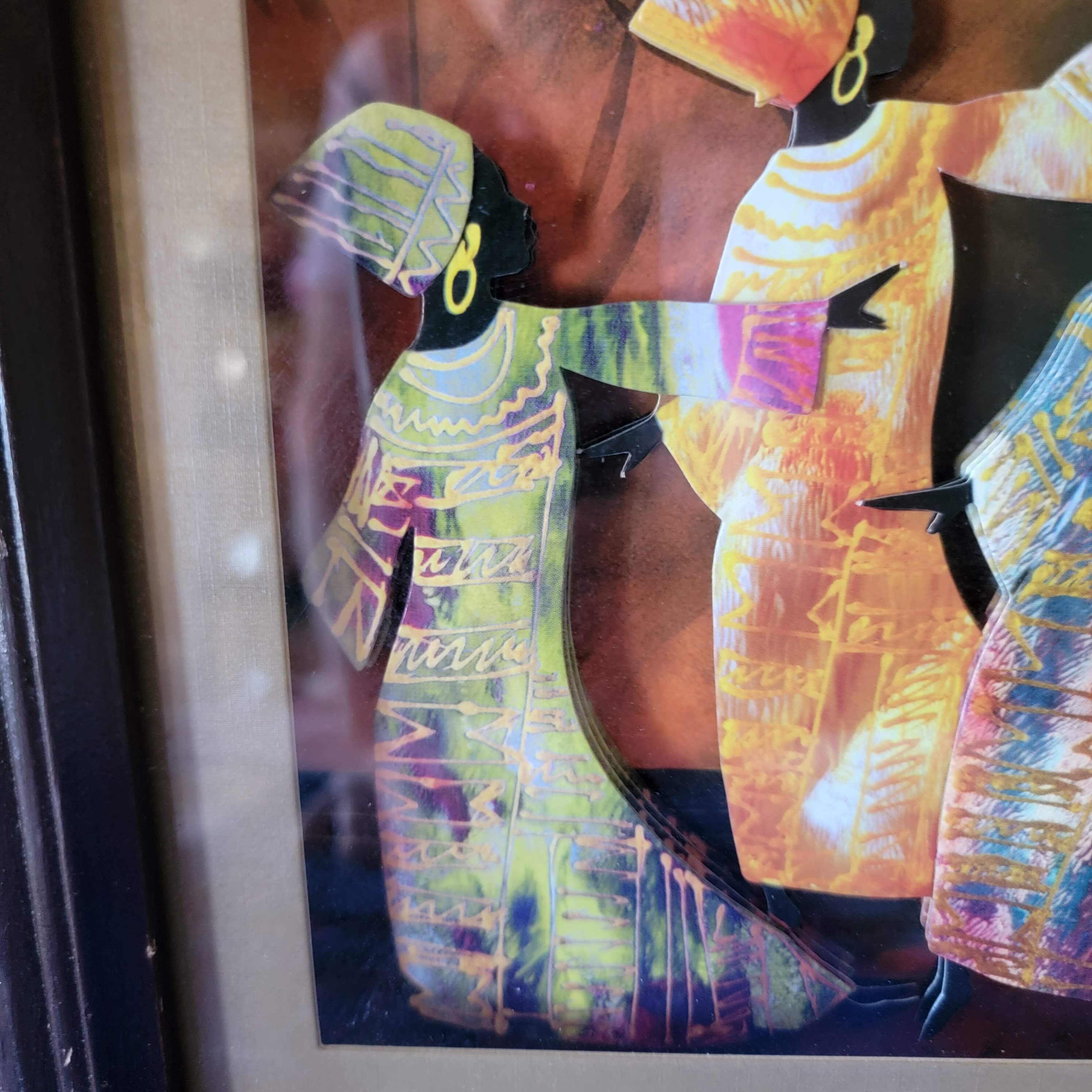 African Tribal Art Frame 3D Paper Dolls of African Tribal - Etsy