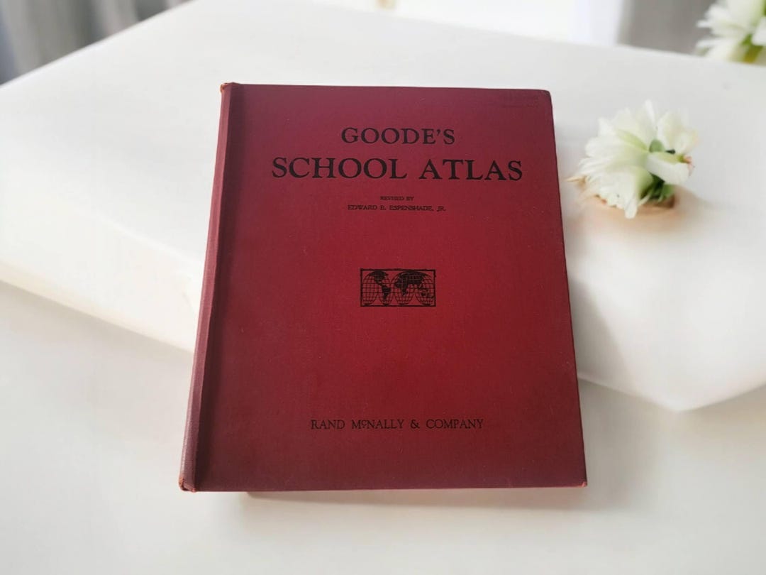 Goode's School Atlas Revised by Edward B. Espenshade Jr Vintage Hard ...