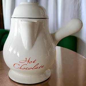 Vintage Avon China Hot Chocolate Serving Pot Ceramic Carafe Two Piece ...