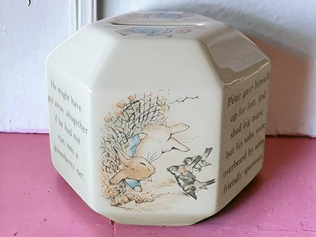 Wedgwood Peter Rabbit Coin Bank Frederick Warne & Co Beatrix Potter ...