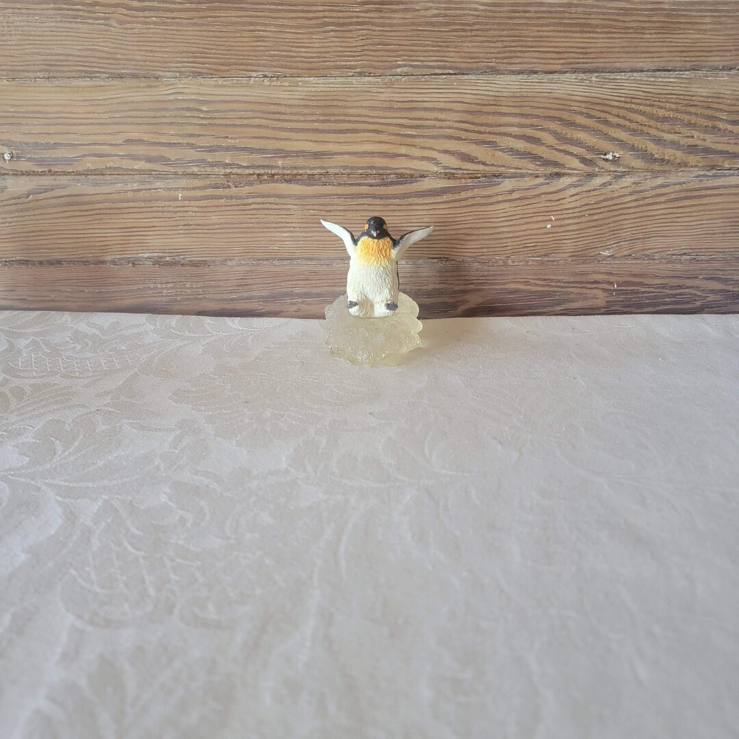 Vintage Westland Penguin Figurine, Penguin on Block of Ice Figurine ...