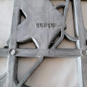 Vintage Copeo Trivet Cast Aluminum Large Hot Plate Leaf Design ...