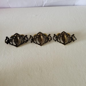 Set of Three Vintage Drawer Pulls/handles Cont. B 1988 B10470 Hardware ...