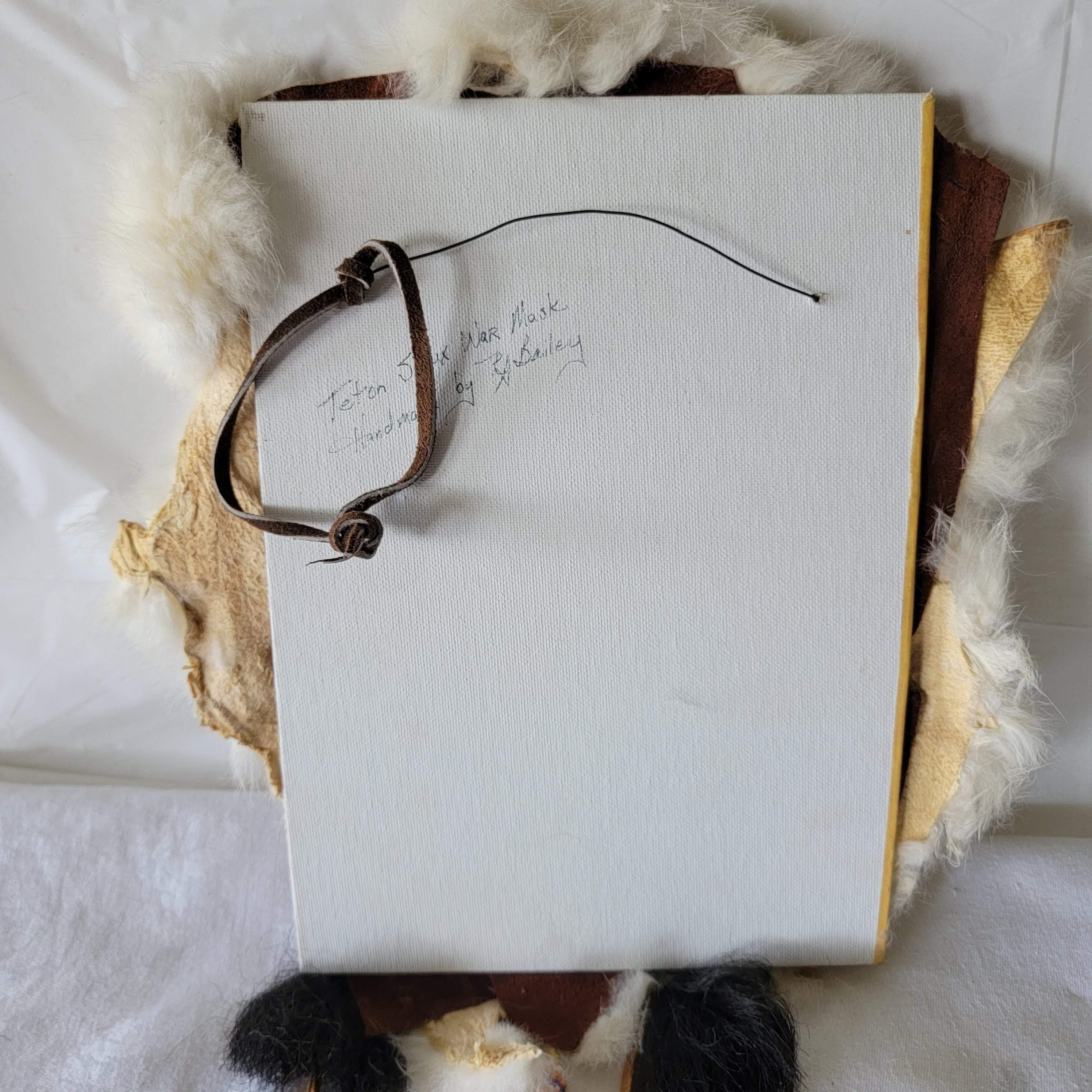 Teton Sioux War Mask Handmade by RJ Bailey Native American War Mask ...