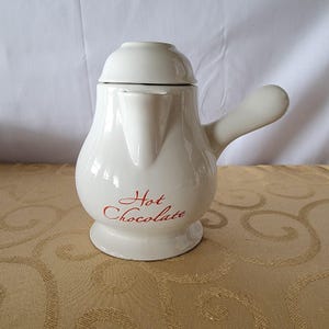 Vintage Avon China Hot Chocolate Serving Pot Ceramic Carafe Two Piece ...