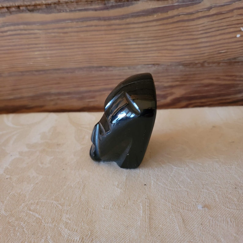 Hand Carved Stone Aztec Head Statue Warrior Style Figure From - Etsy