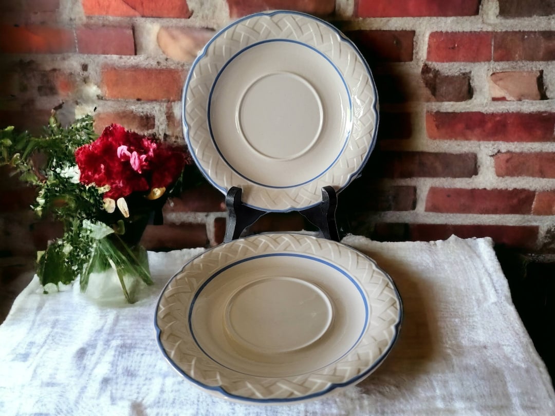 Vina Fera Durasafe Dinnerware Saucers Set of 2 Vintage Vina Fera off ...