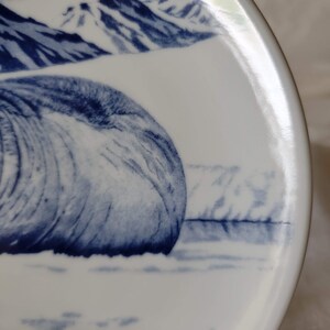 Porsgrund Norway Walrus Ceramic Plate Hvalross Odabenus Rosmarus (L ...