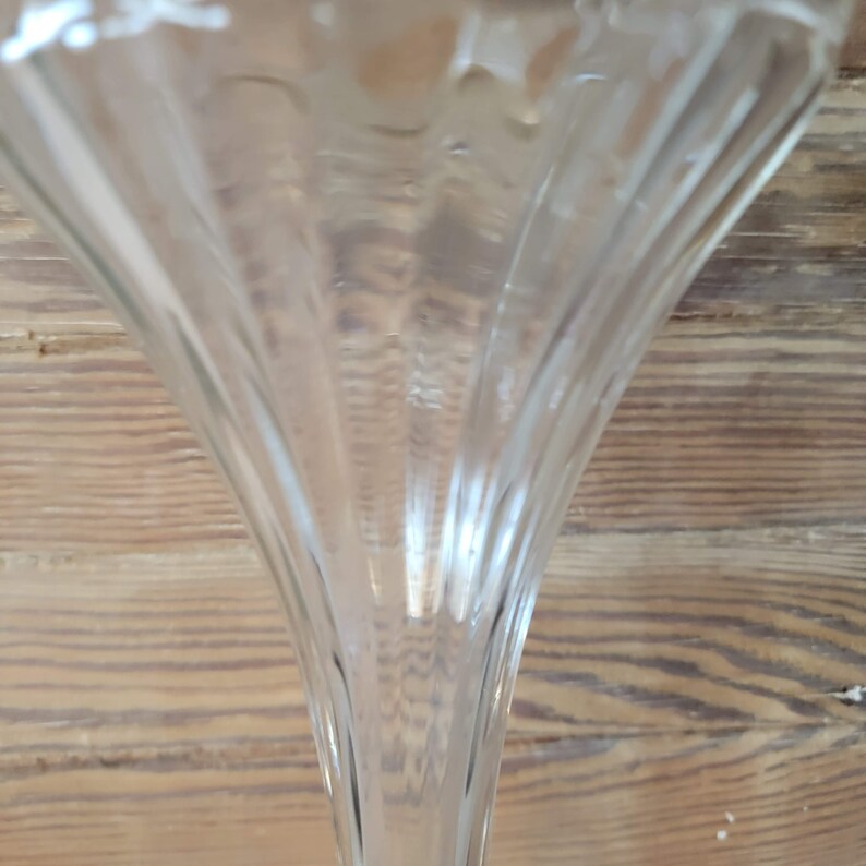 Vintage EAPG Pressed Glass Ribbed Fluted Funeral Flower Vase - Etsy