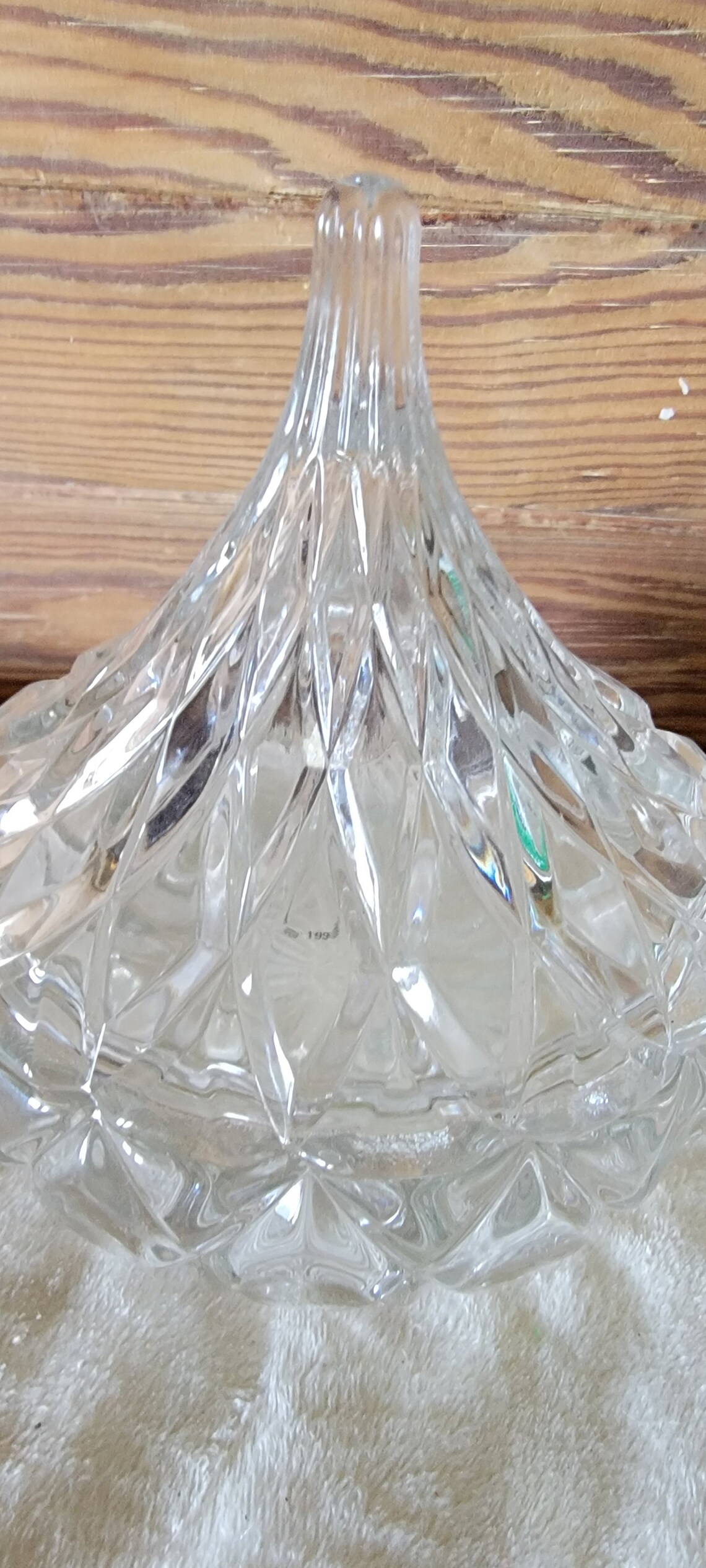 Vintage Crystal Hershey Kiss Shaped Candy Dish Trinket Bowl - Etsy