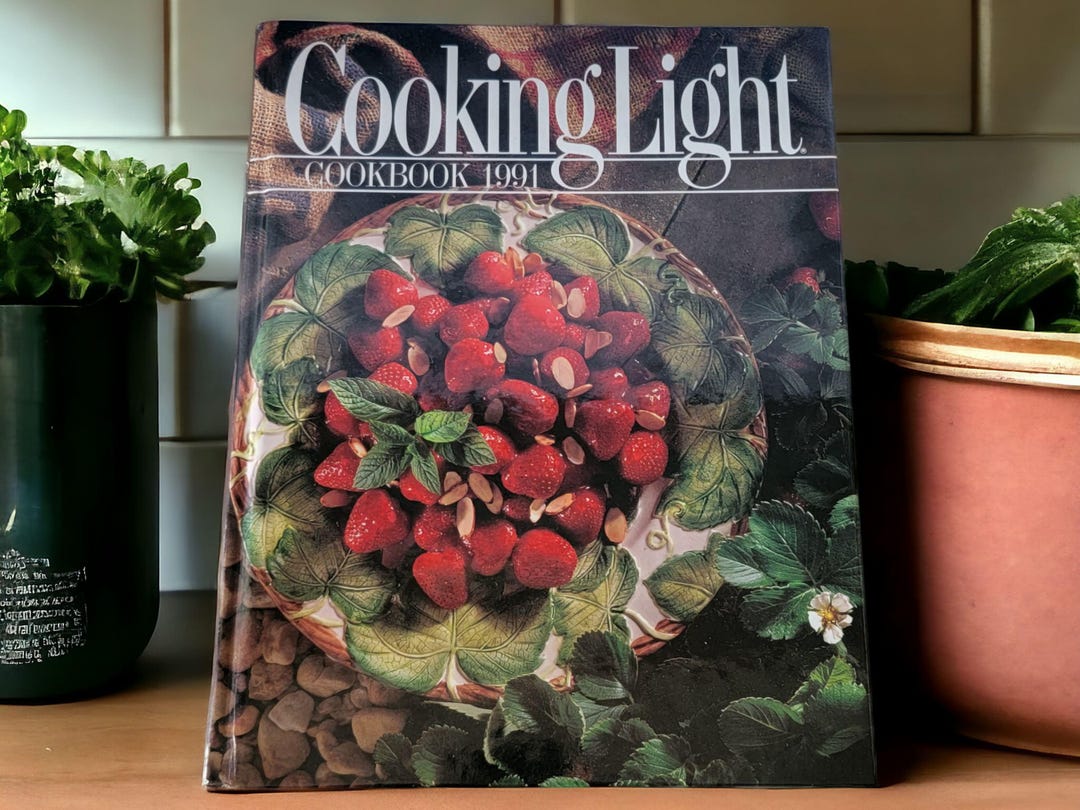 Cooking Light Cookbook 1991 Oxmoor House Hard Cover Vintage Healthy ...