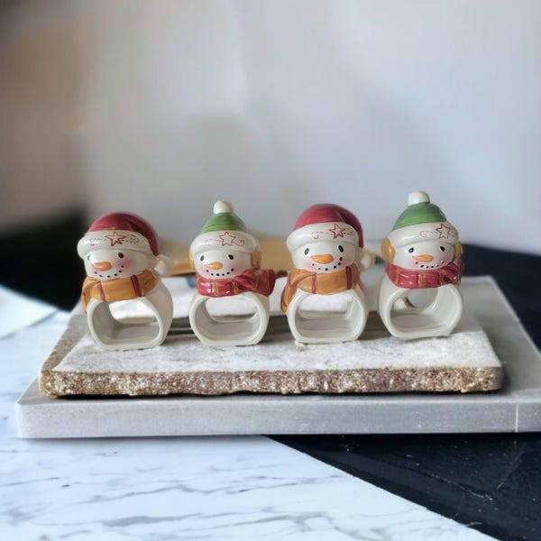 Snowman Napkins - Etsy