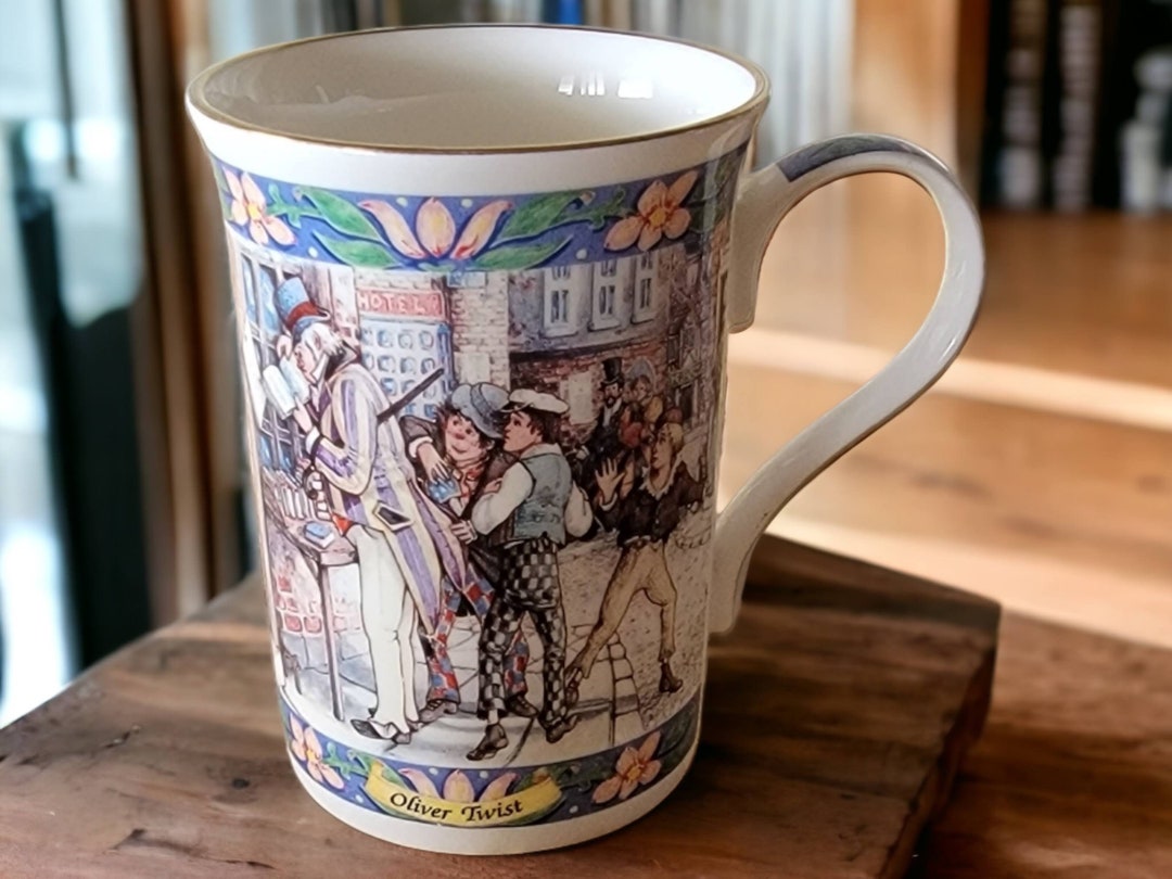 Sadler Oliver Twist Mug Tea Cup Bone China Vintage Scene From - Etsy