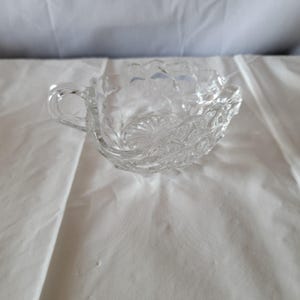 Vintage Fostoria Three Cornered Handled Nappy American Clear Pattern ...