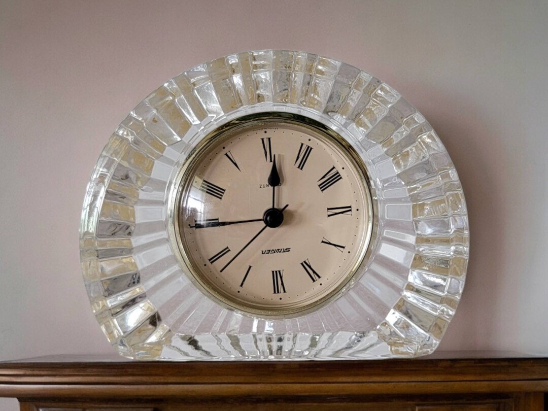 Staiger Crystal Desktop Clock Mantle Clock Vintage Crystal D Arques ...