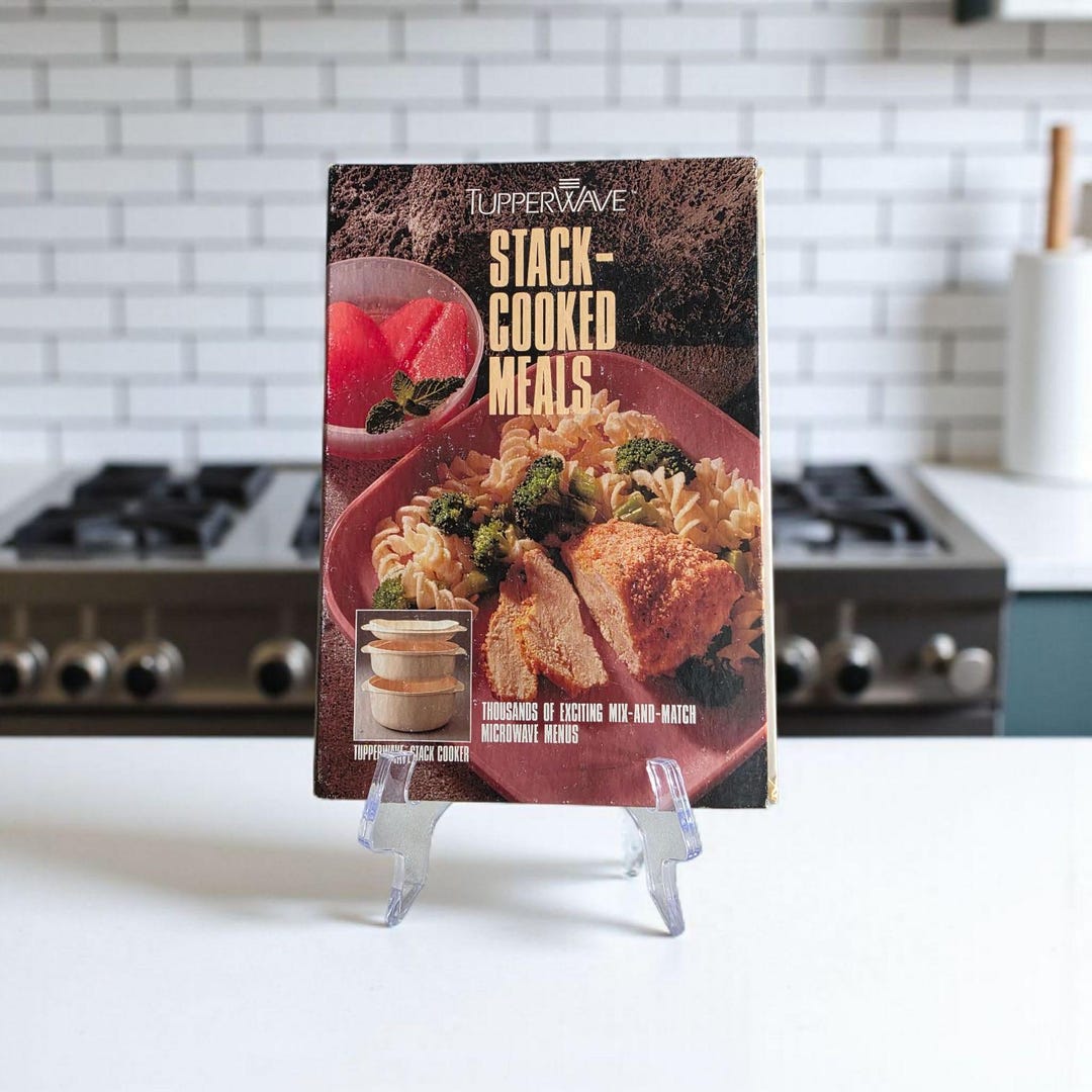 Tupperware Stack-cooked Meals Hardcover Spiral Bound 1990 Cookbook - Etsy