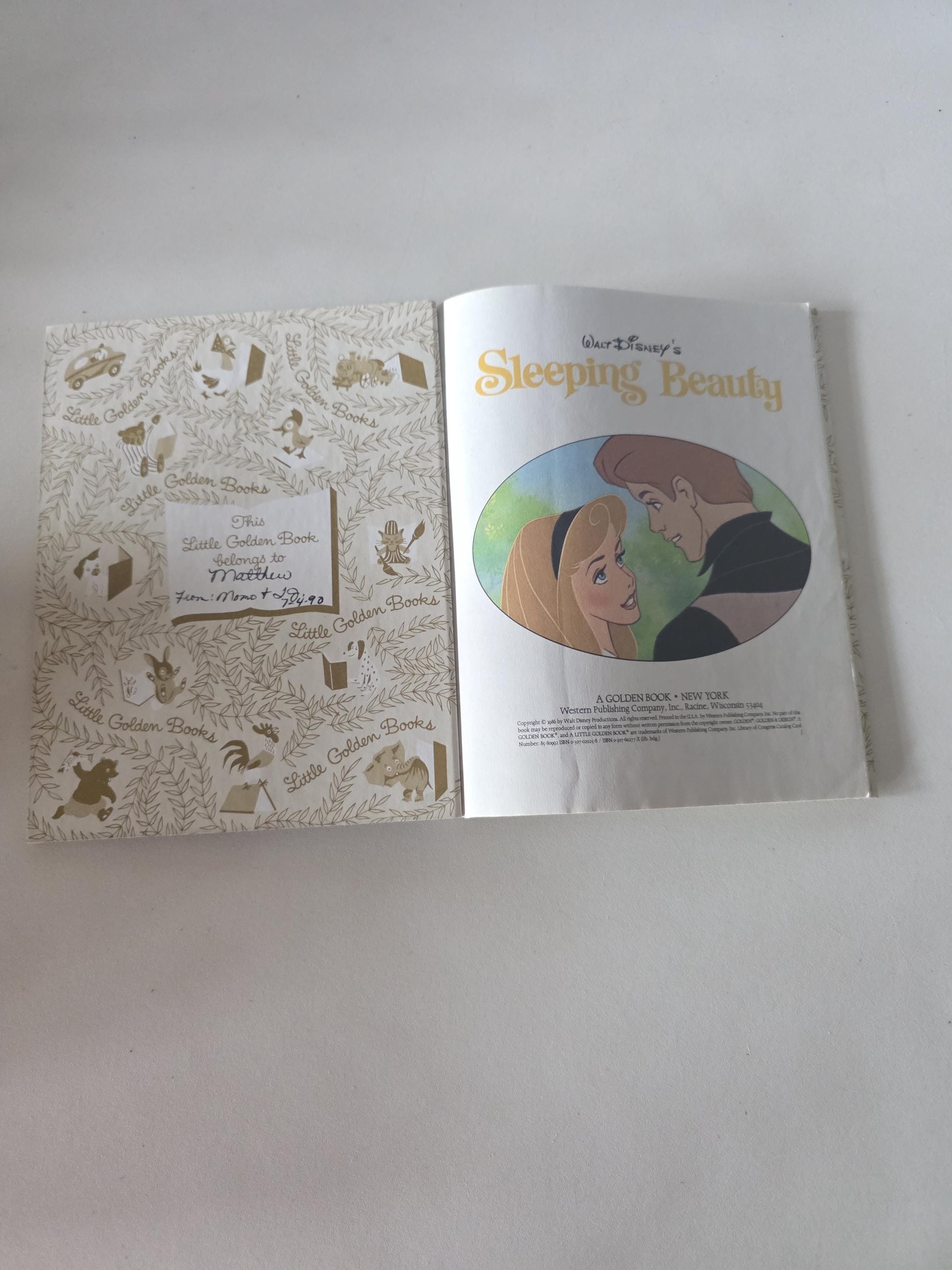 Walt Disney Sleeping Beauty A Little Golden Book 1986 Hard Cover ...