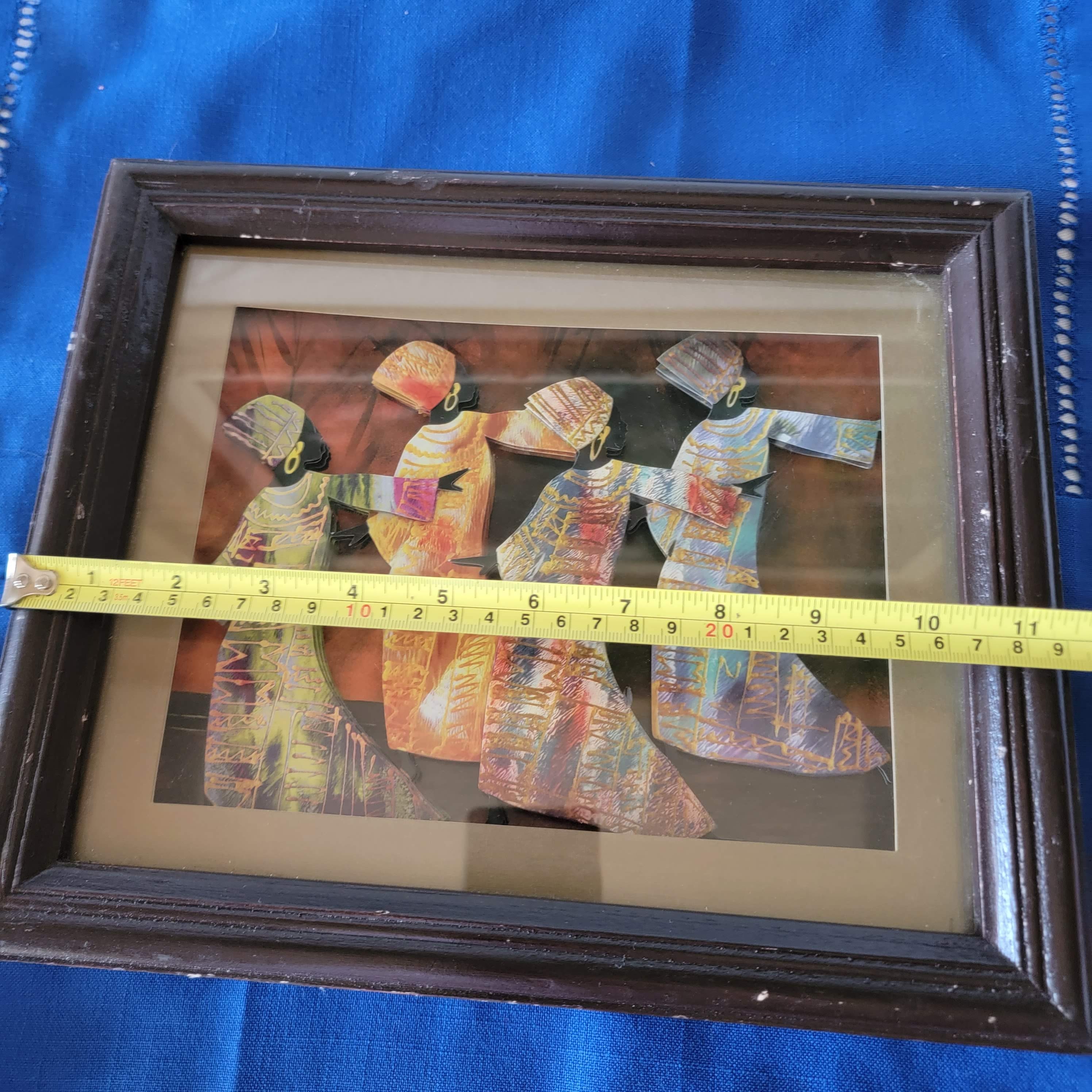 African Tribal Art Frame 3D Paper Dolls of African Tribal - Etsy