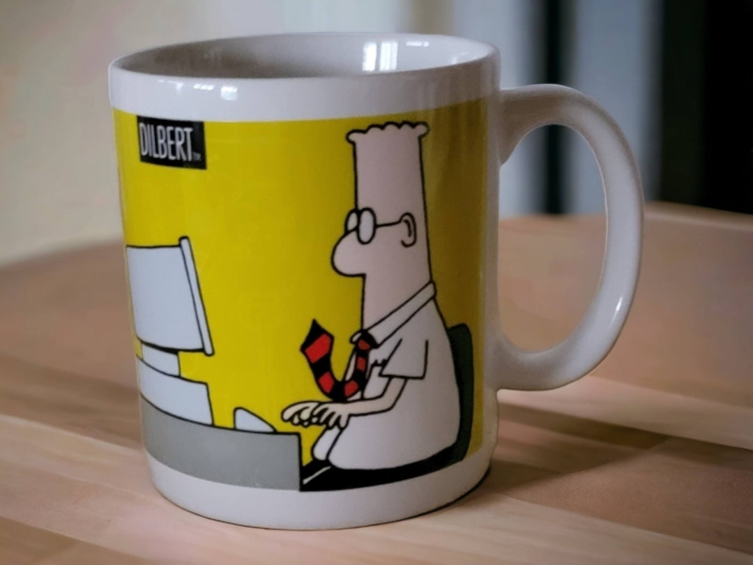 Vintage Dilbert Coffee Mug Work Can Be Very Rewarding You Should Try It ...