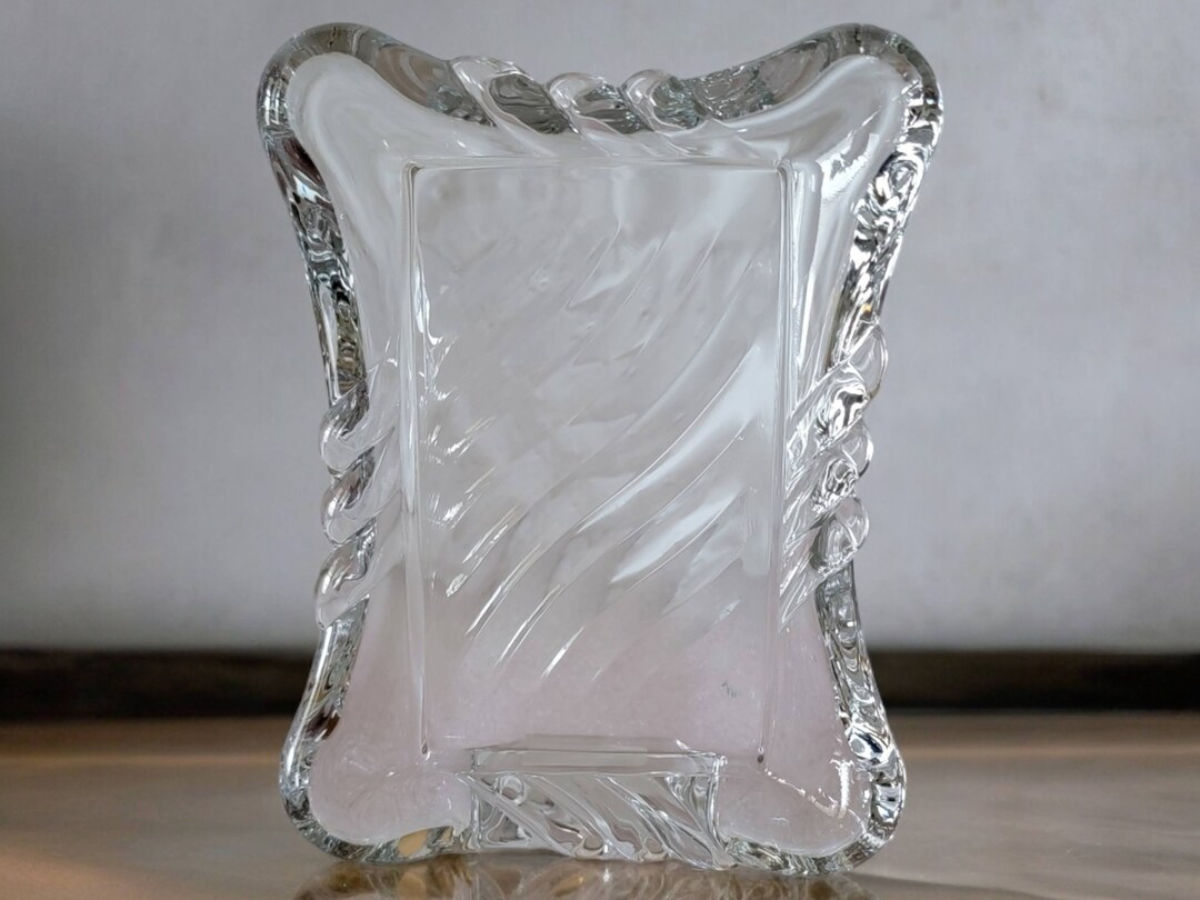Mikasa Picture Frame Crystal Twist Swirl Design Rectangular 3x5 Photo ...