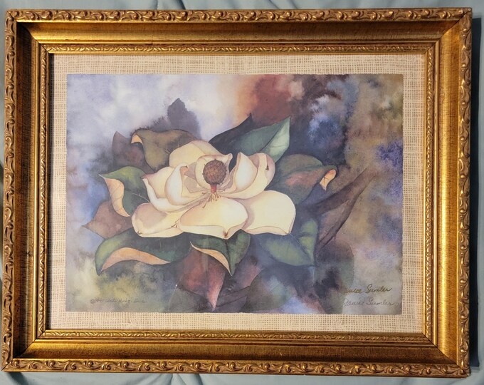 Janice Sumler Magnolia Signed Print 1993 - Etsy