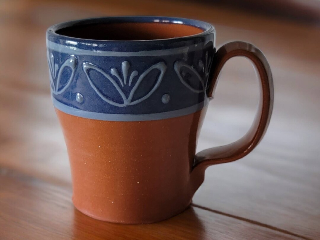 Greenfield Village Pottery Coffee Mug Melinda Mercer H279R Brown and ...