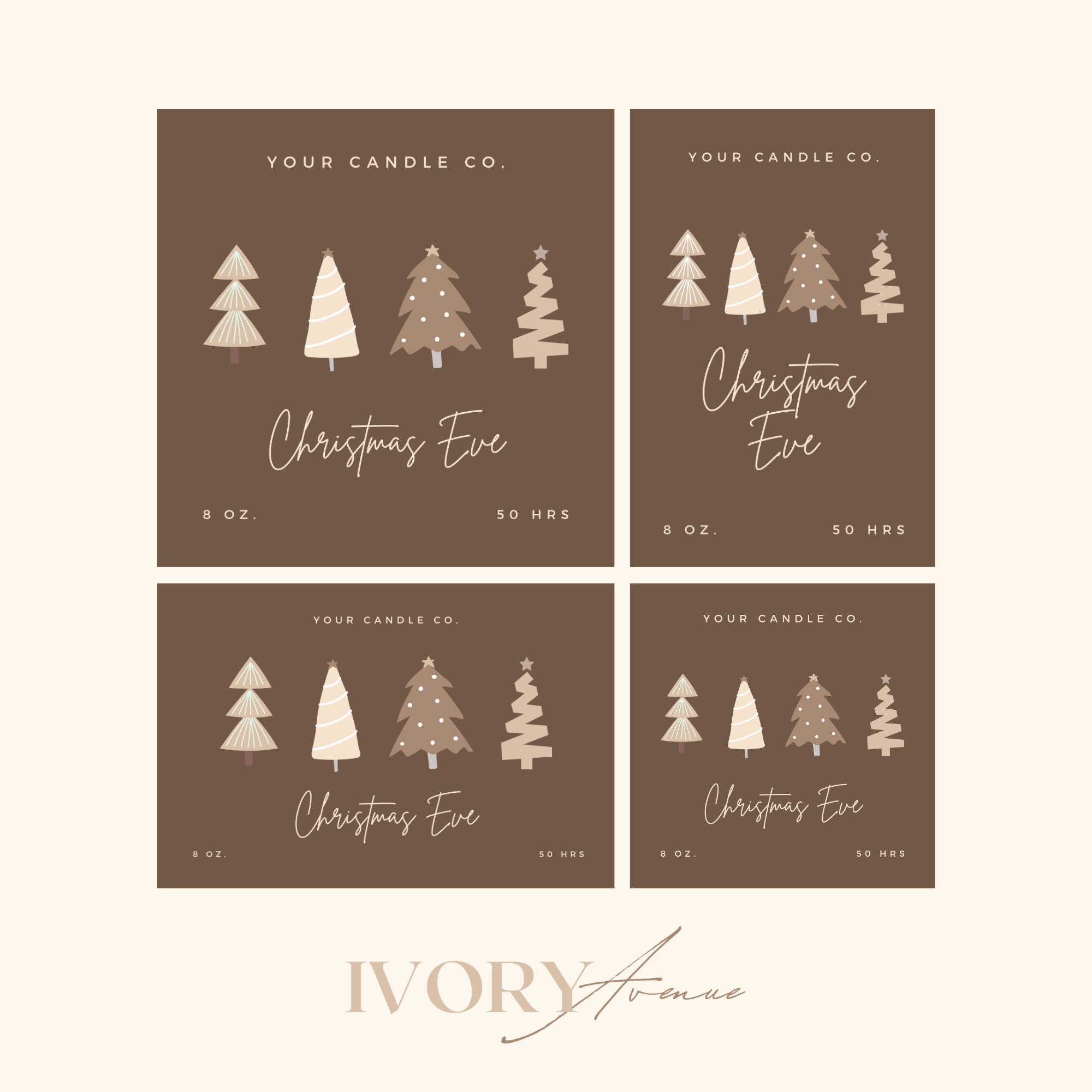 Luxury Christmas Candle Label Template Download Canva Holiday Etsy Luxury Christmas Candle Label Template Download Canva Holiday Etsy