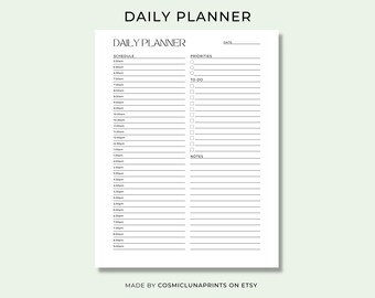 Weekly Planner Printable A5 A4 Letter Half Size Undated - Etsy