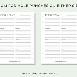 Weekly Organizer, Weekly Schedule, Weekly Planner Printable to Do List ...