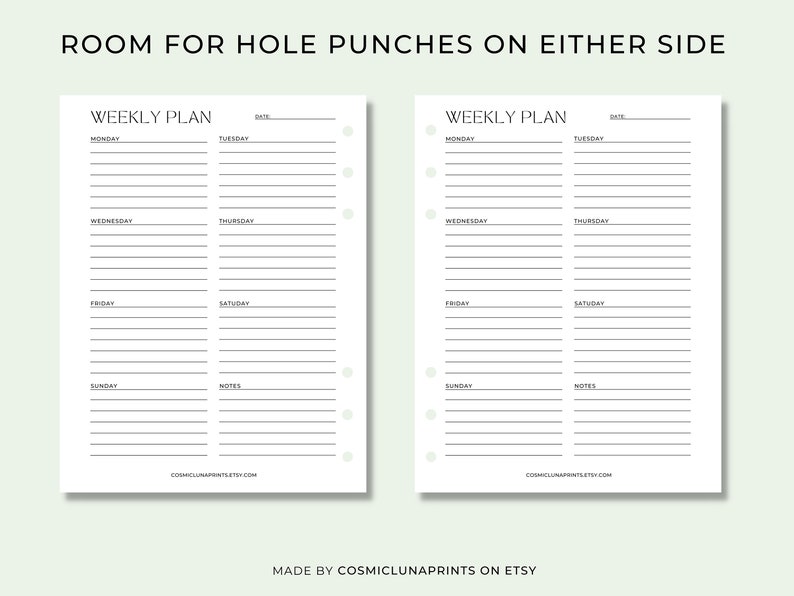 Weekly Organizer, Weekly Schedule, Weekly Planner Printable to Do List ...