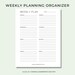Weekly Organizer, Weekly Schedule, Weekly Planner Printable to Do List ...