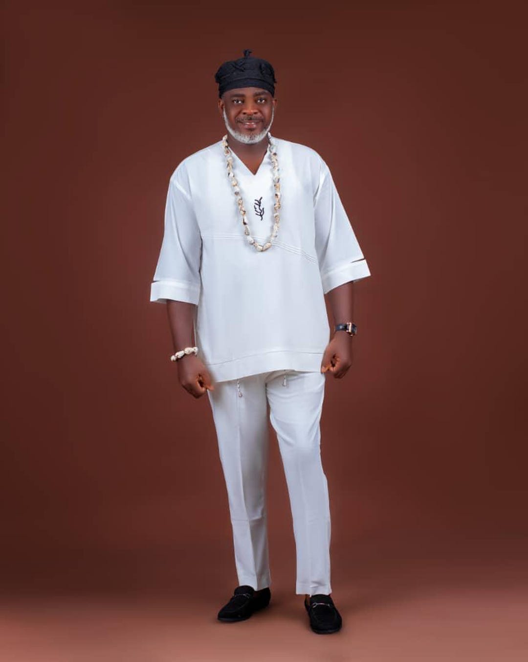 African Senator Set: Men's Kaftan, Traditional Nigerian Attire. - Etsy