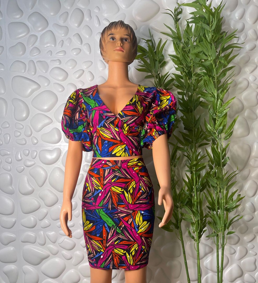 African Ankara Skirt Set, Ankara Midi Skirt Set, Ankara Blouse Ankara ...