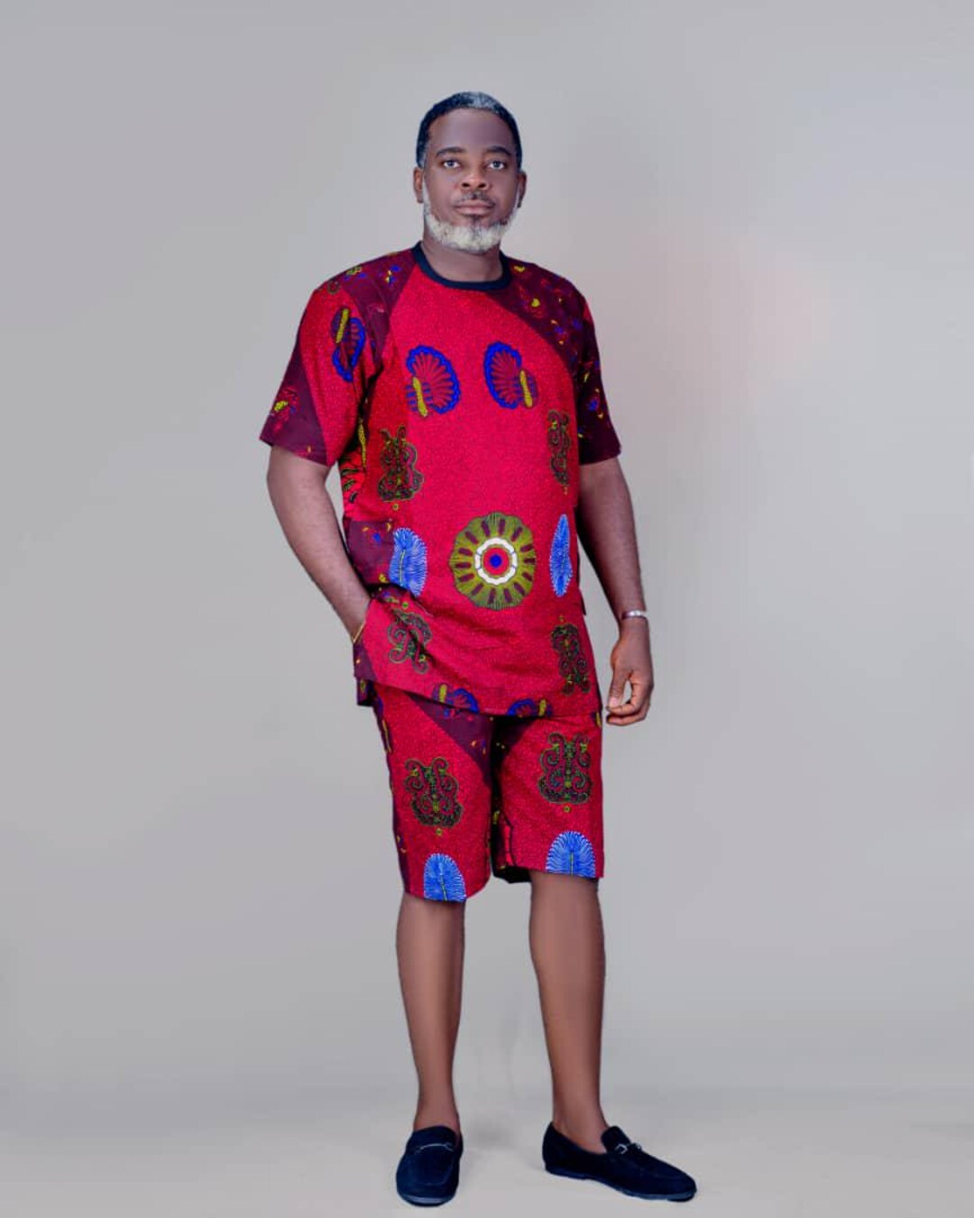 African Ankara Short Set, African Shorts, Ankara Shirts, African Wear ...