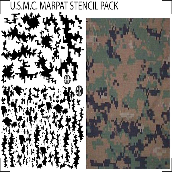 Digital Camo Stencil - Etsy
