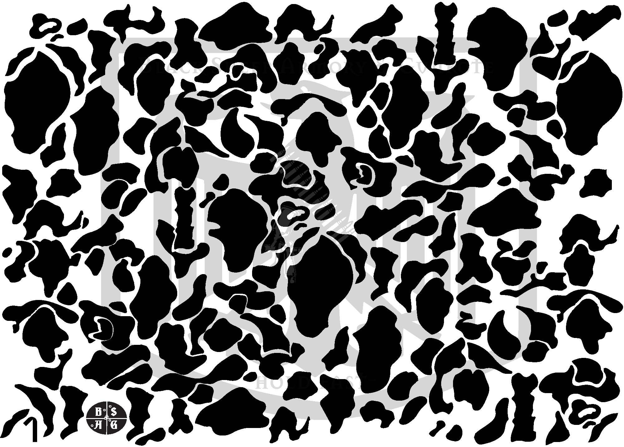 Pack of 2 WW2 U.S.M.C. 1942 Frogskin Camouflage Stencil Pattern Printed ...