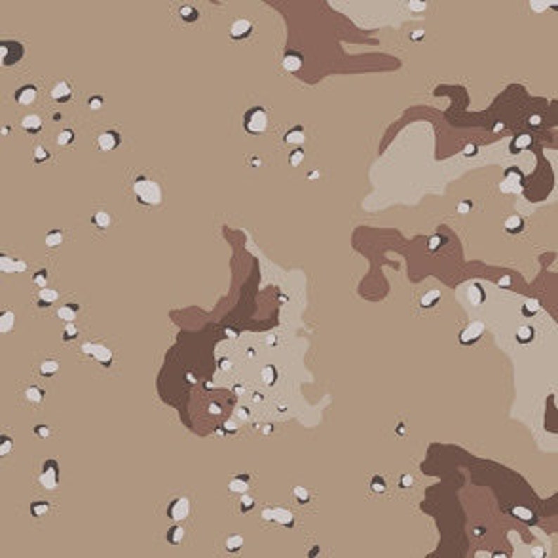 Pack of 2 Dbdu Desert Storm Camouflage Stencil Patterns Printed on ...