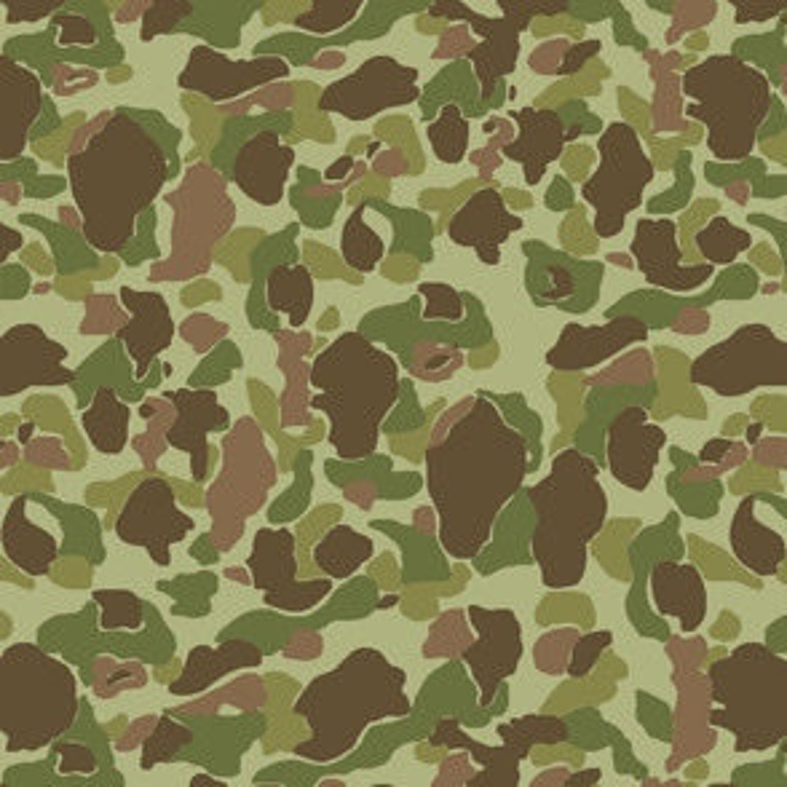 Pack of 2 WW2 U.S.M.C. 1942 Frogskin Camouflage Stencil Pattern Printed ...