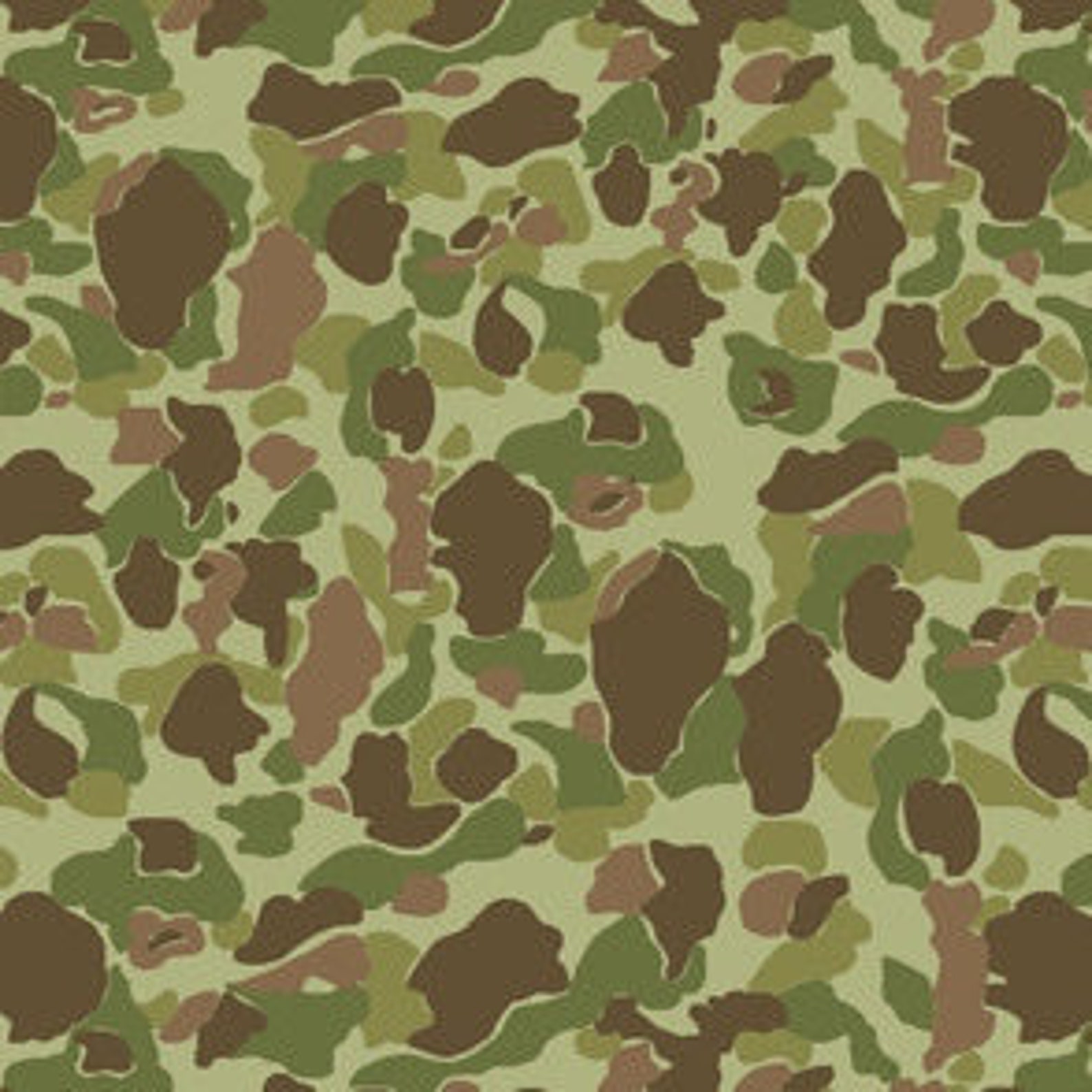 Pack of 2 WW2 U.S.M.C. 1942 Frogskin Camouflage Stencil Pattern Printed ...