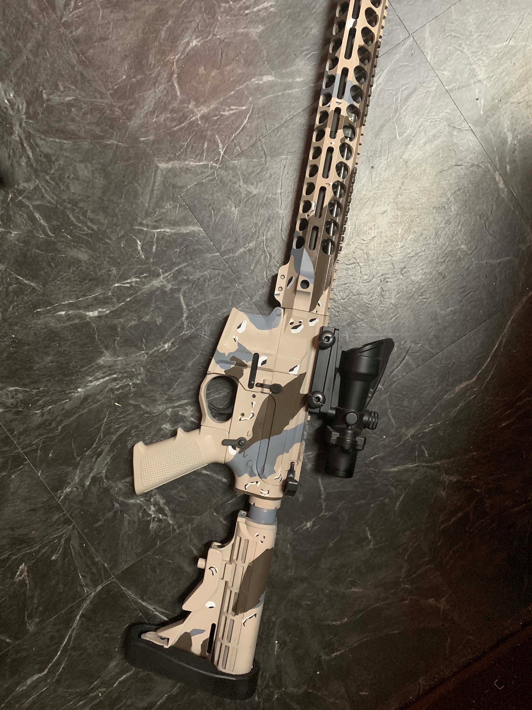 Pack of 2 Dbdu Desert Storm Camouflage Stencil Patterns Printed on ...