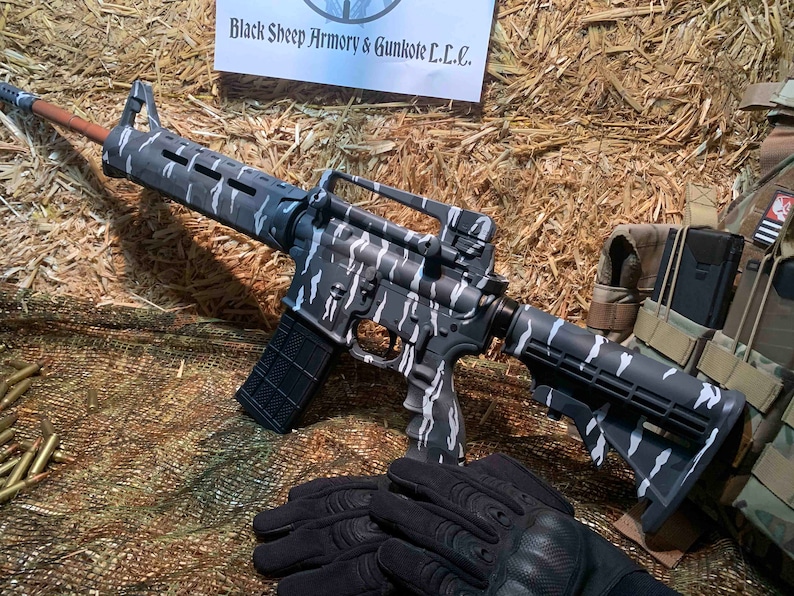 Pack of 2 Bottomland Camouflage Stencils Printed on Avery High Heat ...