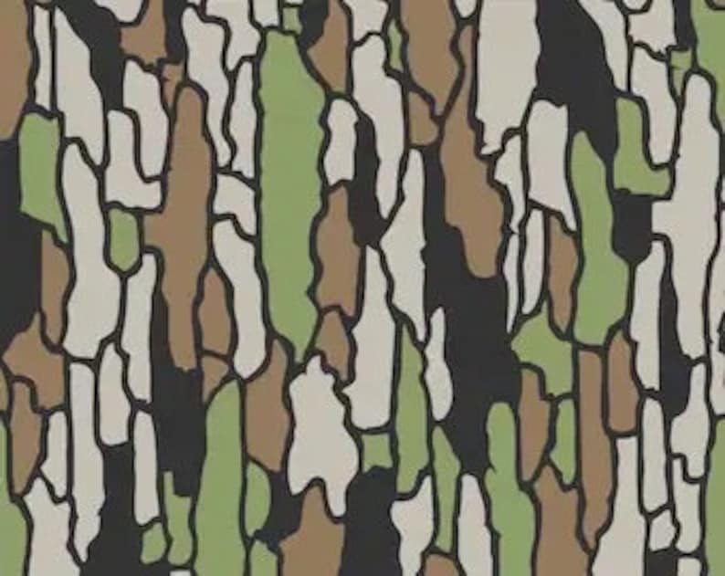 Tree Bark Camouflage Stencil Pack Printed on Avery Dennison High Bake ...