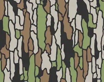 Tree Bark Camouflage Stencil Pack Printed on Avery Dennison High Bake ...