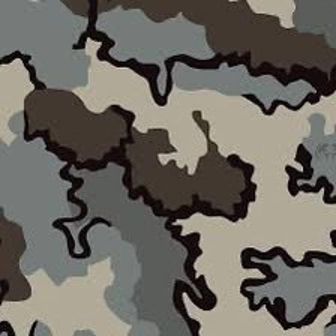 KUIU Vias Camouflage Stencil Pattern Printed on Avery High Heat Yellow ...