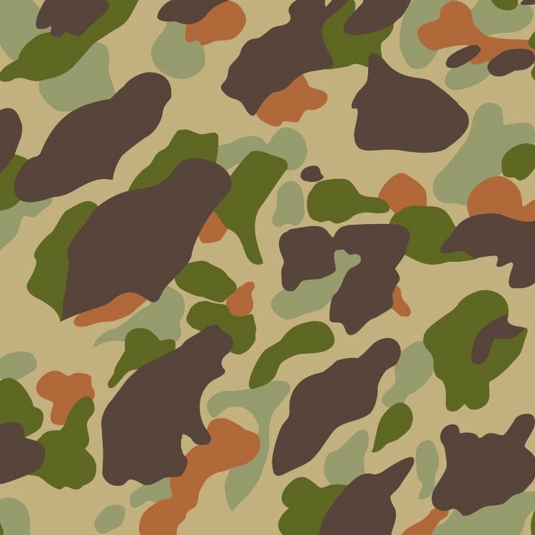 Pack of 2 WW2 U.S.M.C. 1942 Frogskin Camouflage Stencil Pattern Printed ...